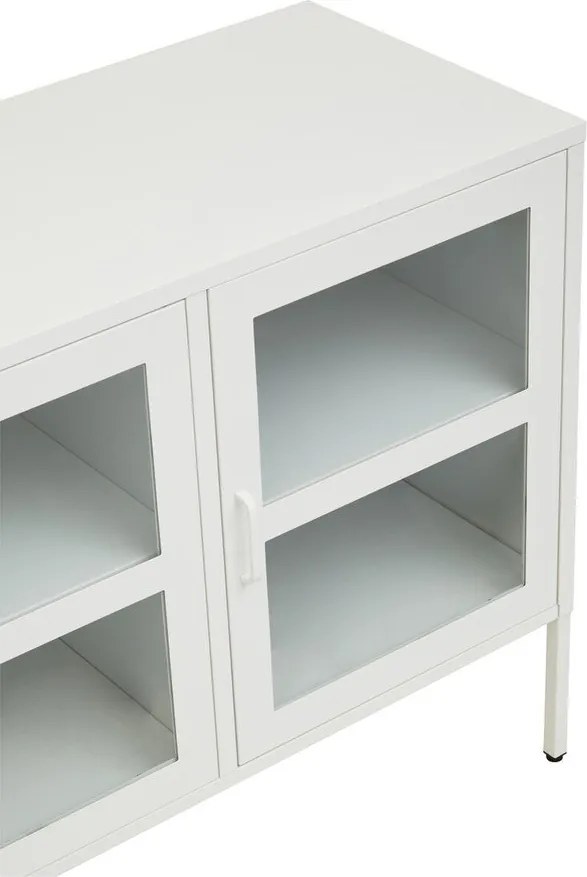 Bílá ocelová vitrína 140x80x45 cm Acier – Premier Housewares