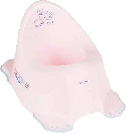 Hrající dětský nočník protiskluzový Bunny růžový