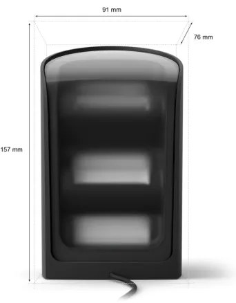Philips -SADA 2x LED RGBW Stmív. svítidlo Hue PLAY Wall Washer LED/20W/230V 2000–6500K černá