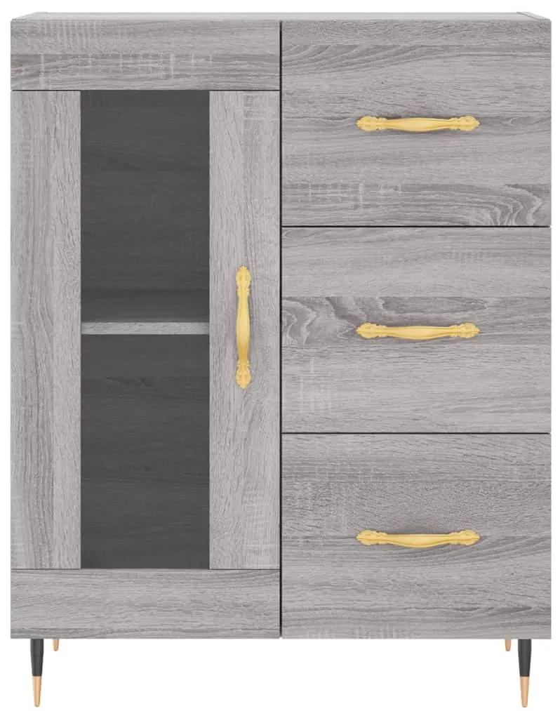 Skříň highboard šedá sonoma 69,5 x 34 x 180 cm kompozitní dřevo,  3195945