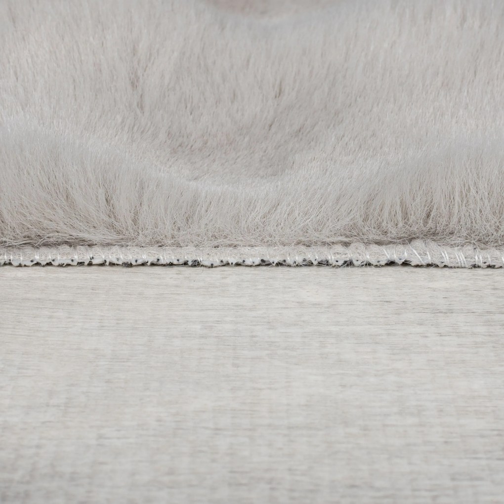 Flair Rugs, Kusový koberec Waffle Faux Fur Grey, 180x290, šedá, ložnice
