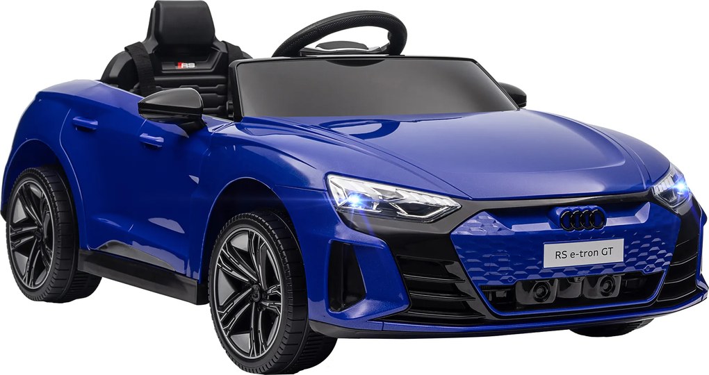 HOMCOM Elektrické dětské vozidlo 12 V - dálkové ovládání rodiči - zvukové efekty, světelné efekty - Audi RS E-tron GT modrá