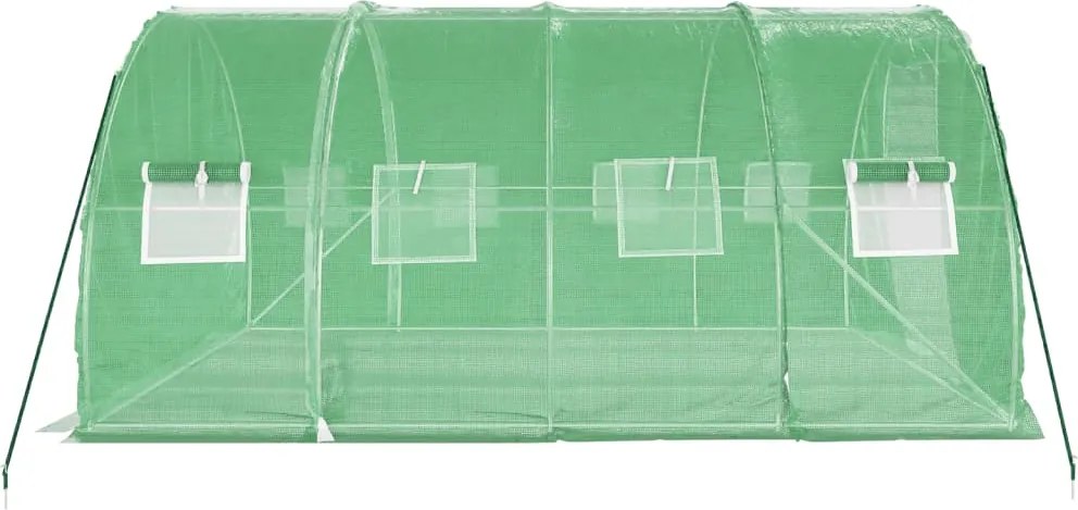 Skleník s ocelovým rámem zelený 12 m² 4 x 3 x 2 m 3188039