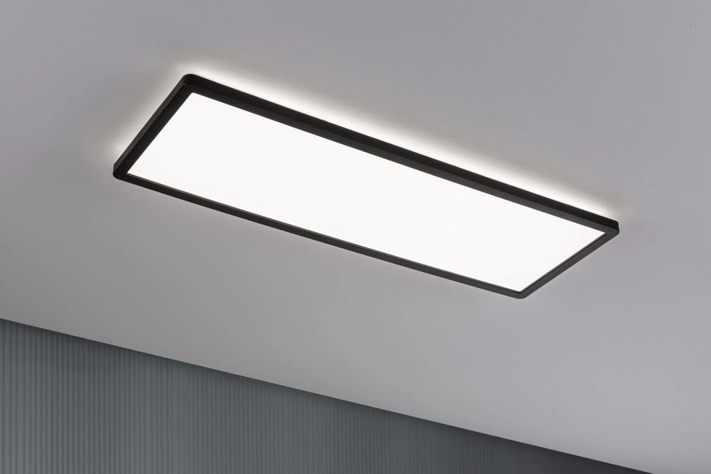 Paulmann 71017 Atria Shine, černé stropní svítidlo s korónou, 22W LED 4000K tříkrokové stmívání, 58x20cm