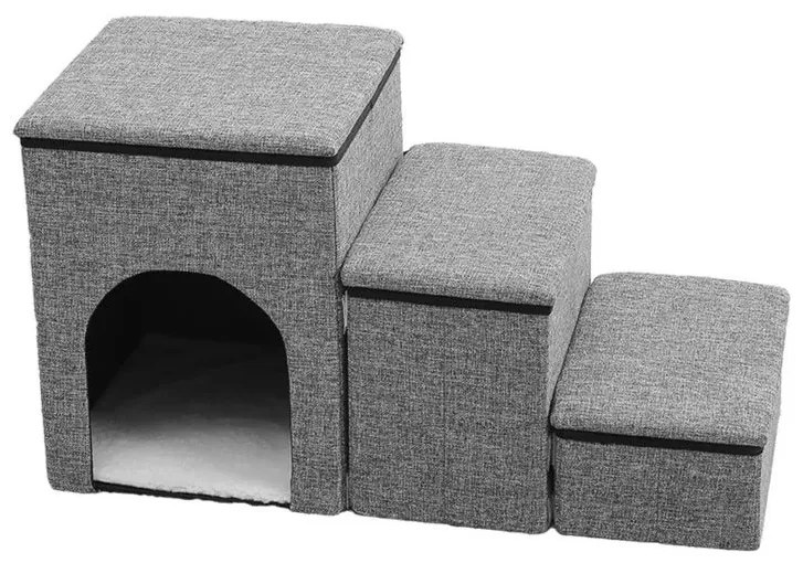 Tutumi Tutumi, schody pro psa, 3ks, P70401, šedá, HOM-06603