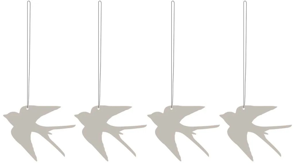 Velikonoční dekorace Deco Bird Sand - set 4 ks COOEE Design