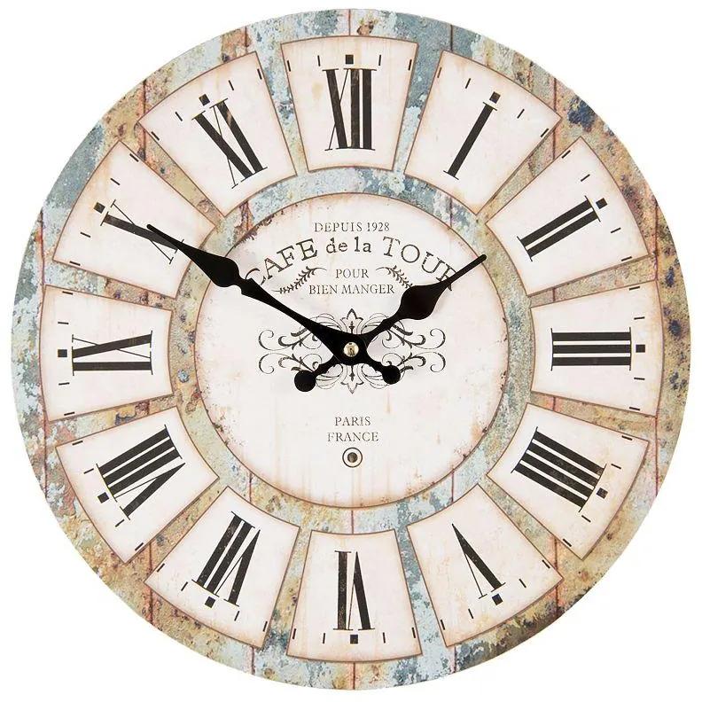 Nástěnné hodiny CAFE - 34 cm