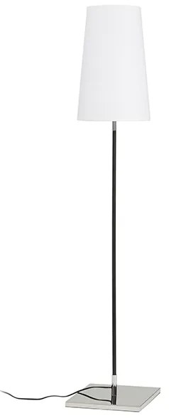 RENDL R12466 LULU stojanová lampa, dekorativní bílá/černá chrom