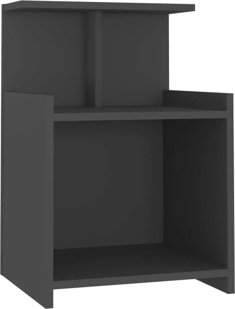 vidaXL Noční stolky 2 ks 40 x 35 x 60 cm dřevotříska [806180] Barva: Betonová šedá