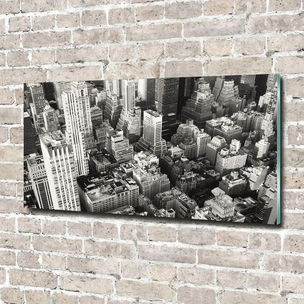 Wallmuralia Fotoobraz skleněný na stěnu do obýváku New York ptačí pohled 140x70 cm