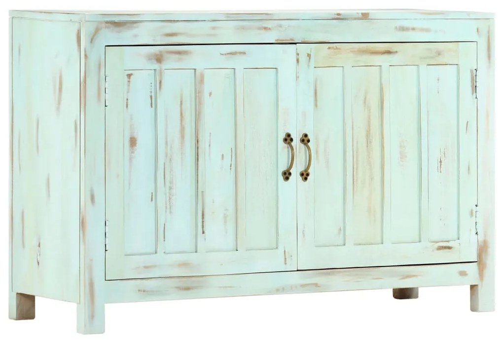 Příborník světle modrý 110x35x70 cm masivní mangovníkové dřevo 247763