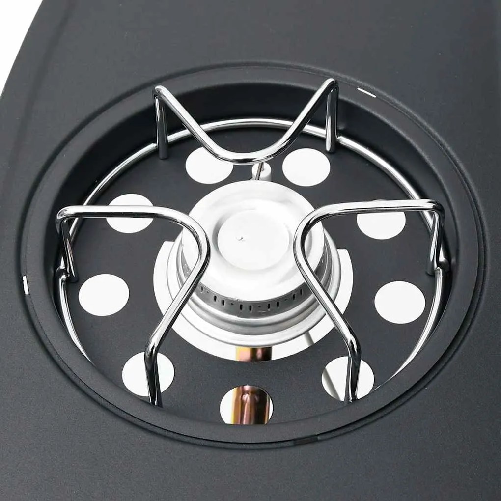 Plynový gril 4+1 hořáky černý ocel 310105