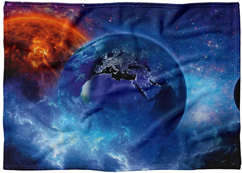 IMPAR Fleecová deka Vesmír 5 150x120 cm (Rozměr : 150 x 120 cm, Podšití beránkem: NE)