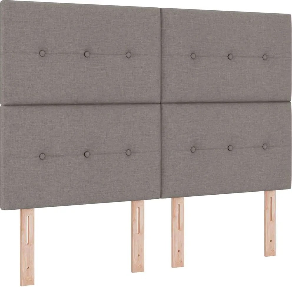 Rám postele s čelo Taupe 160 x 200 cm textil 3344743