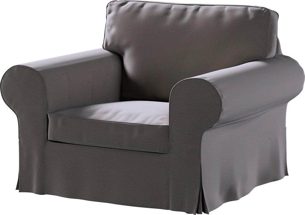 Potah na křeslo IKEA Ektorp barva hnědá látka sametová