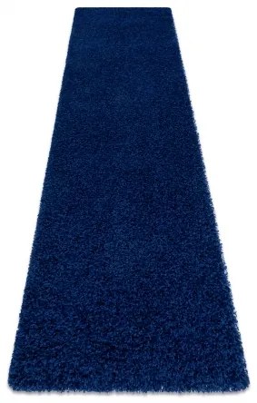Dywany Luszczow Kusový koberec, běhoun SOFFI shaggy 5 cm tmavě modrý Rozměr koberce: 70 x 200 cm
