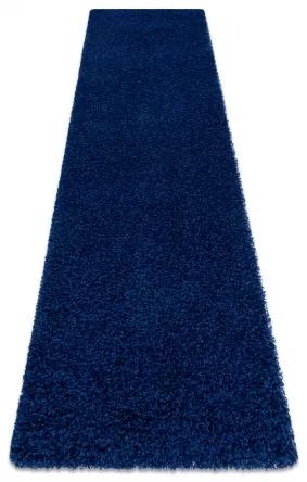 Dywany Luszczow Kusový koberec, běhoun SOFFI shaggy 5 cm tmavě modrý Rozměr koberce: 70 x 300 cm