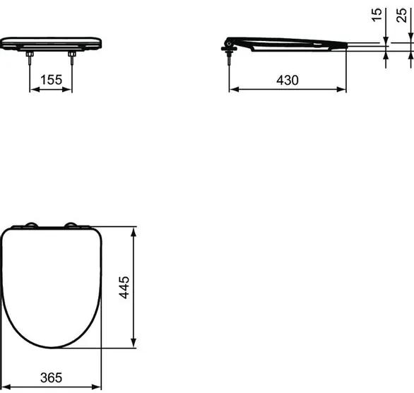 Ideal Standard i.Life A WC sedátko soft-close uni T467601