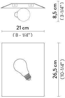 Slamp Nástěnné svítidlo IDEA APPLIQUE Varianty: bez zrcadla