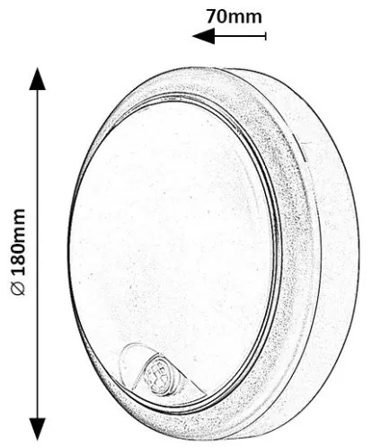 Rabalux 77029 - LED Venkovní nástěnné svítidlo se senzorem LED/15W/230V IP54
