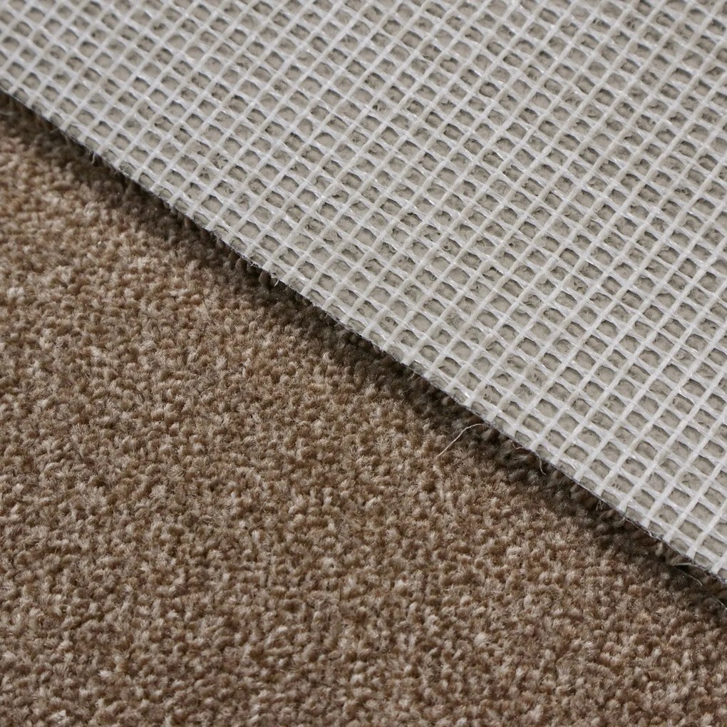 Condor Carpets, Metrážový koberec Prestige 94, na míru, šíře 4m, hnědá, ab (mřížka), dětský pokoj