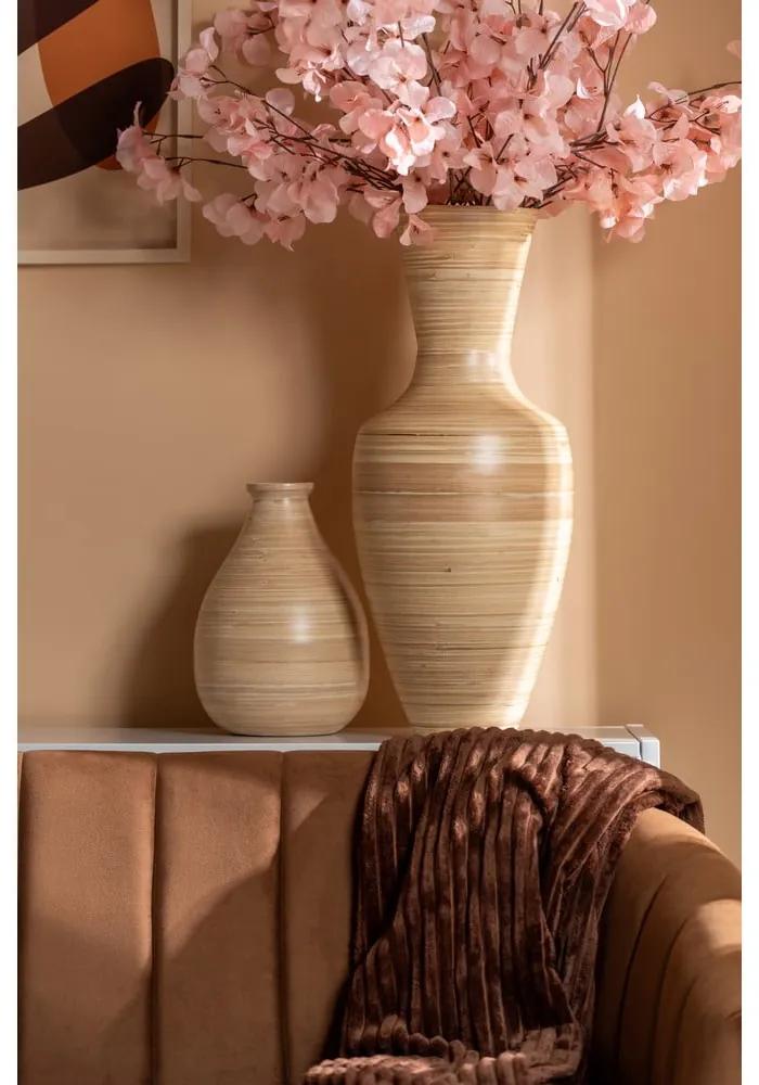 Bambusová vysoká váza v přírodní barvě Neto – PT LIVING