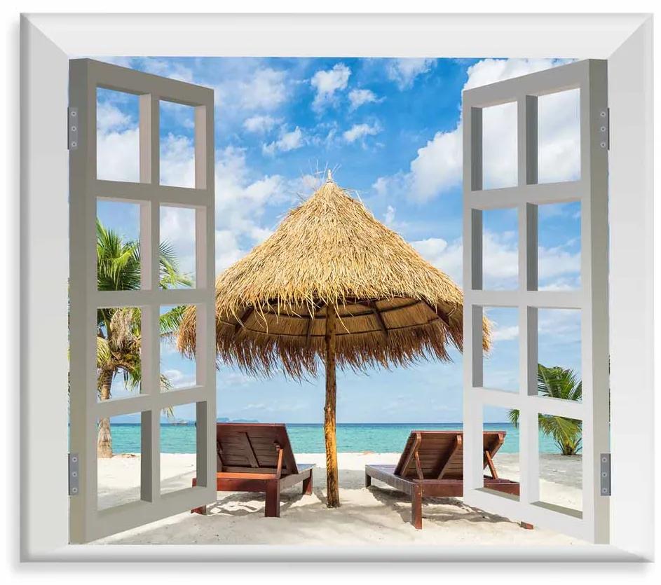 Malvis ® Obraz exotická pláž Velikost: 80x60 cm