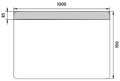 Nimco LED zrcadlo 1000x700 ZP 23004