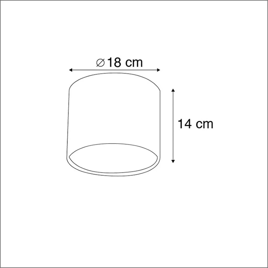 Stínidlo z látky světle šedá 18/18/14