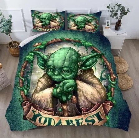 3-dílné ložní povlečení Star Wars Yoda 3D Varianta: YODA 11, Velikost: EU King (240cmx220cm)