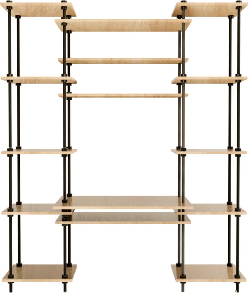 AR Shelving Psací stůl s regálem »Deco« (185x151x35/52,5 cm)
