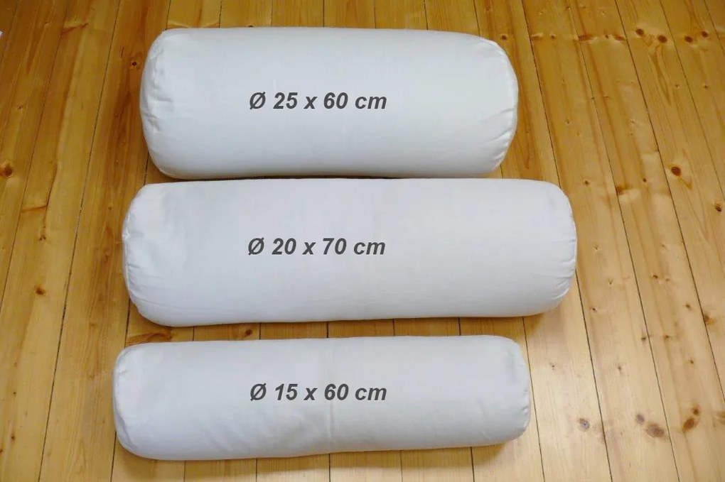 S radostí - vlastní výroba Pohankový válec - bolster na jógu a relax - béžový Velikost: ∅ 15 x délka 60 cm