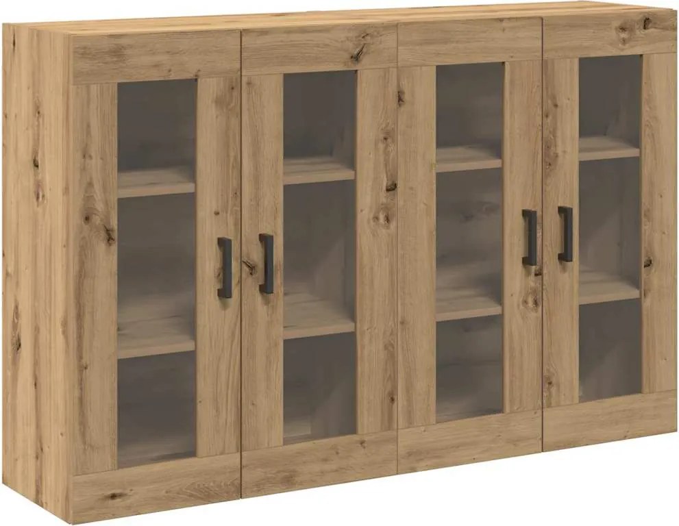 Nástěnné skříně 2 ks Artisanový dub 69,5 x 34 x 90 cm 3334315