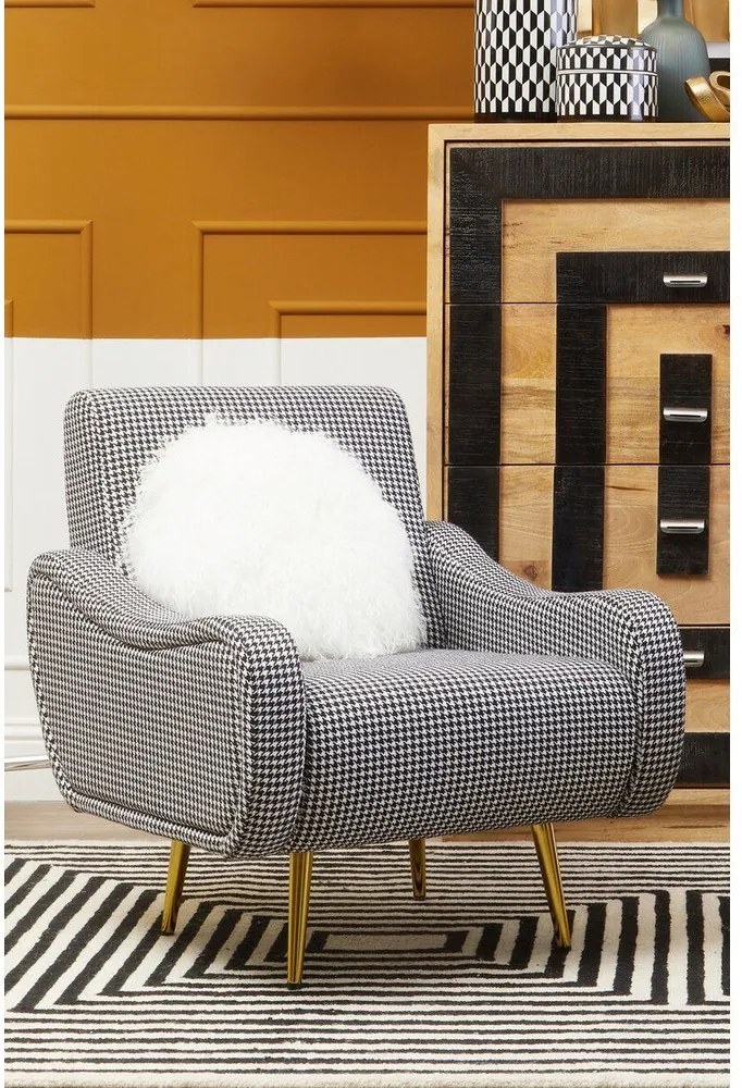 Černobílé křeslo Holli – Premier Housewares