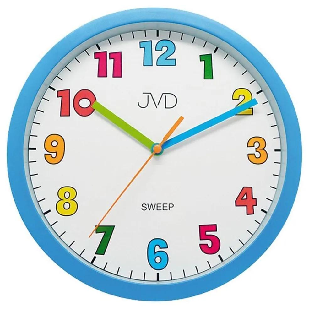 Dětské nástěnné hodiny JVD HA46.1 modré