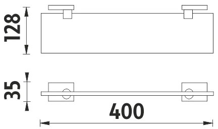 Nimco Police bez ohrádky, 40 cm KE 22091B-40-26