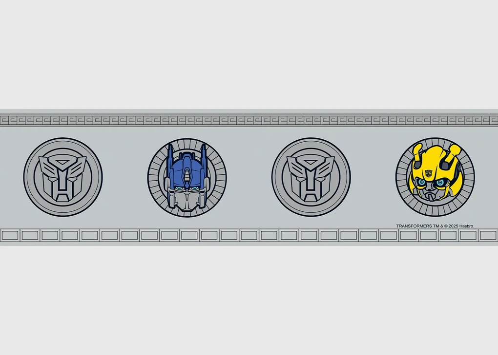 Dětská samolepící bordura na zeď Transformers Autoboti | 5 m x 13.8 cm | DWBD8043