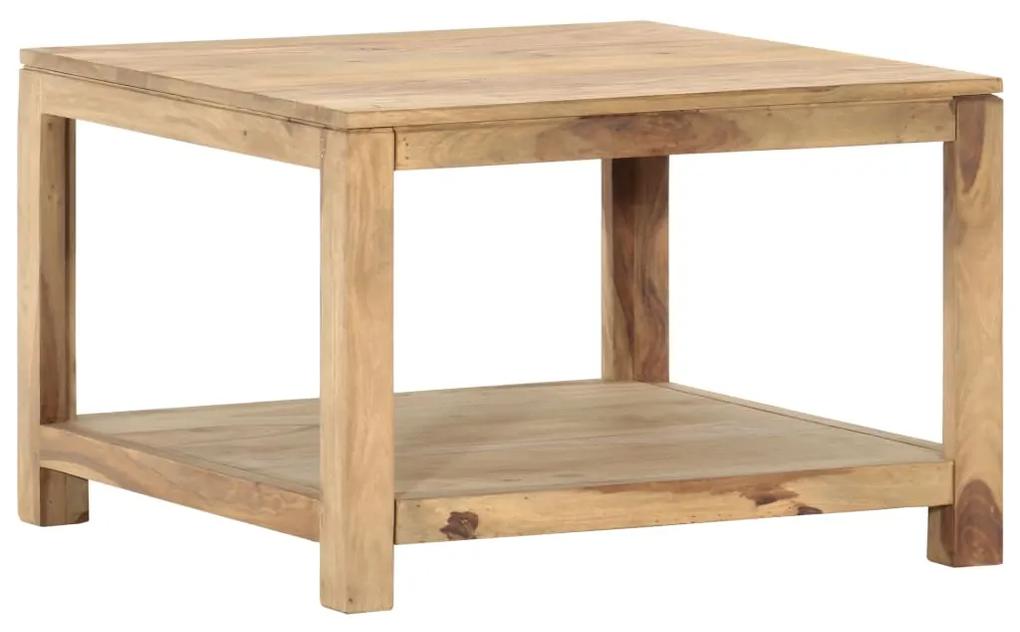 Konferenční stolek Mobeetie - 68 x 68 x 45 cm | masivní sheeshamové dřevo