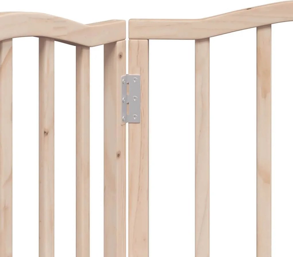 vidaXL Zábrana pro psy skládací 3 panely 150 cm topolové dřevo [352230] Barva: Bílá