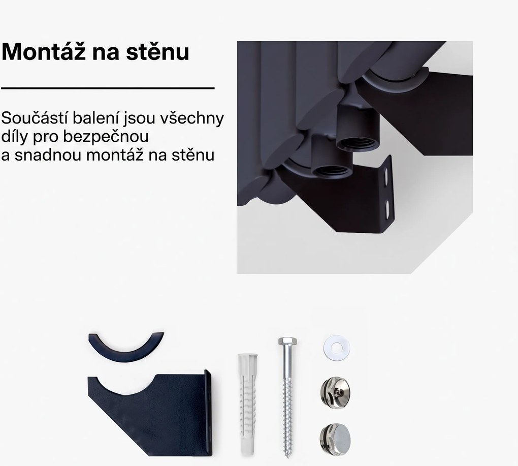 Blumfeldt Tallheo, 47 x 160, radiátor, trubkový radiátor, 728 W, teplovodní, 1/2