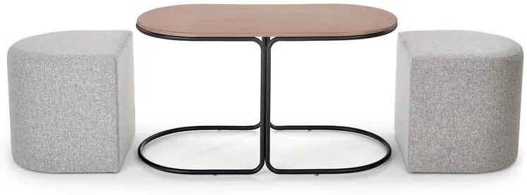 HALMAR PAMPA konferenční stolek s taburety