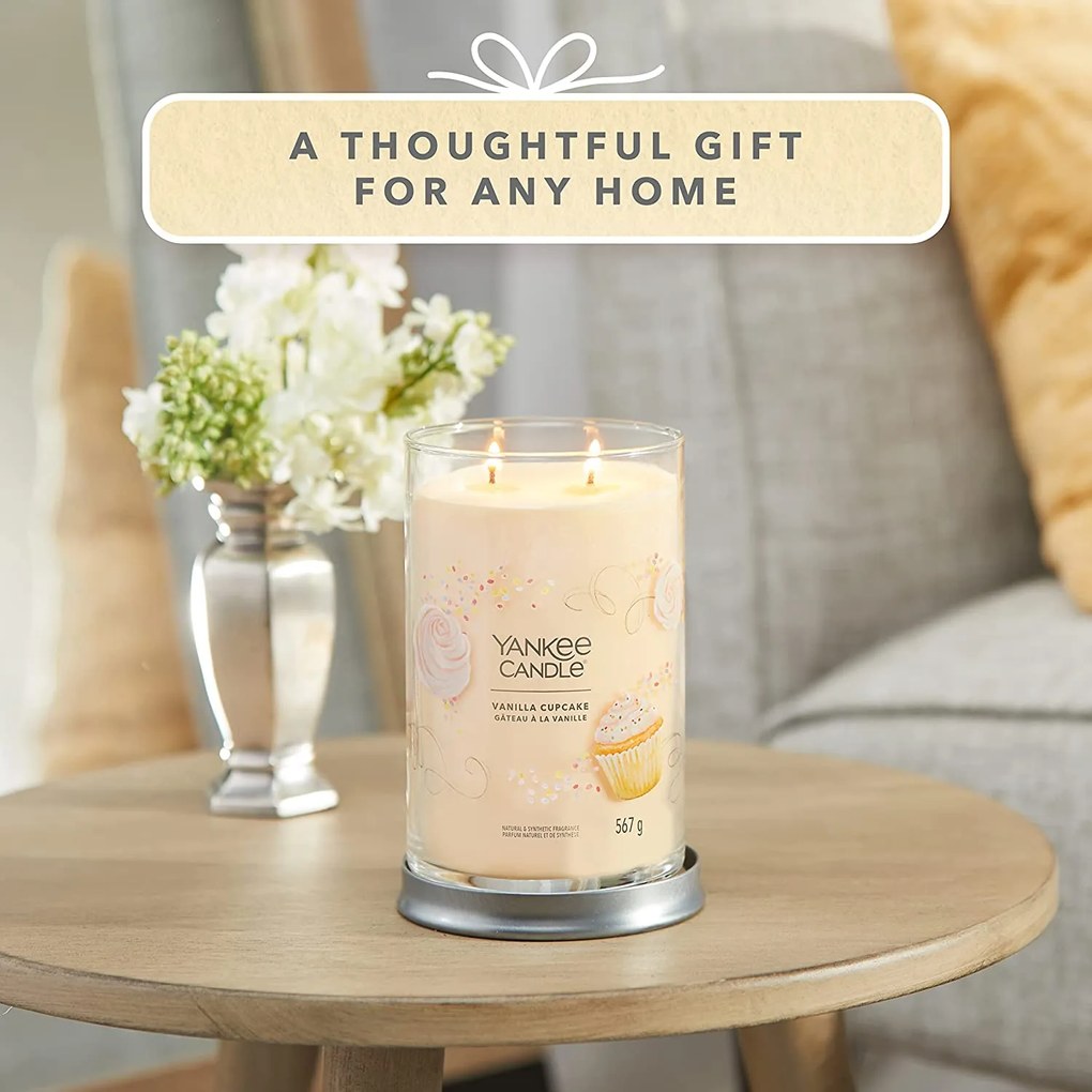 Yankee Candle vonná svíčka Signature Tumbler ve skle velká Vanilla Cupcake 567 g