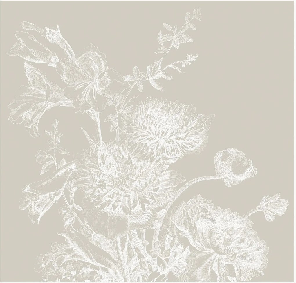 Tapeta Engraved Flowers