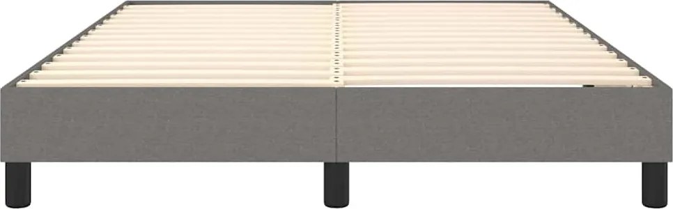 Rám postele s boxspringem tmavě šedý 140 x 190 cm textil 3120509