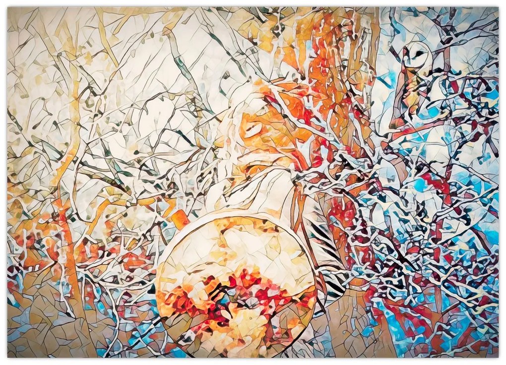 Obraz - Mozaiková abstrakce (70x50 cm)