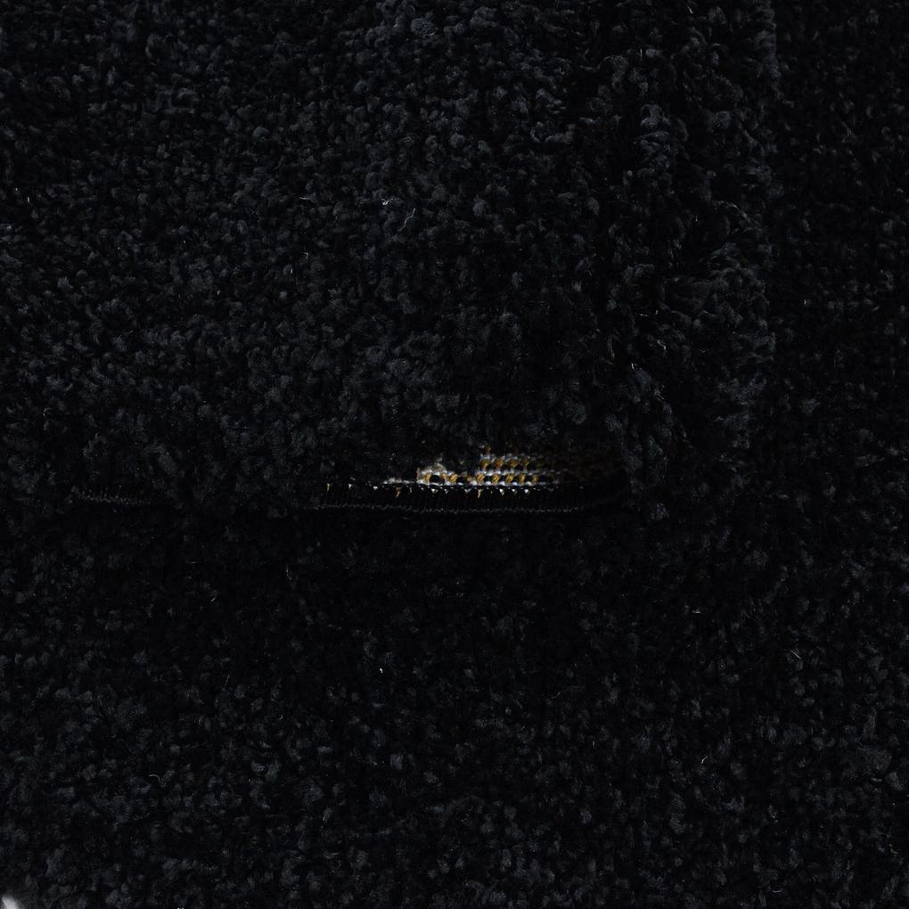 Ayyildiz Kusový koberec SYDNEY 3000, kulatý, Černá Rozměr koberce: 120 cm KRUH