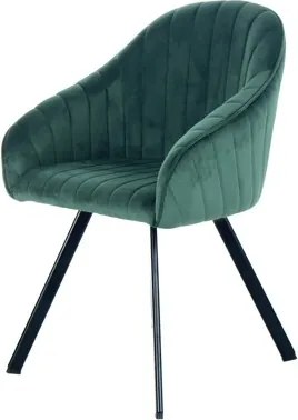 Židle Jodie 125 Set 2 ks tmavě zelená