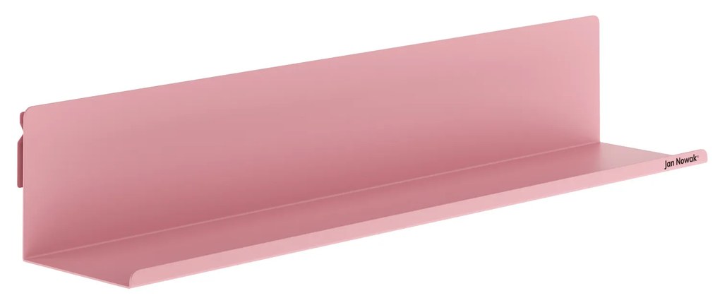 Nástěnná kovová police, pudrově růžová, 700 mm: JOANNE Fresh Style
