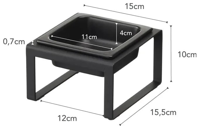 Keramická miska s podstavcem pro domácího mazlíčka Tower – YAMAZAKI