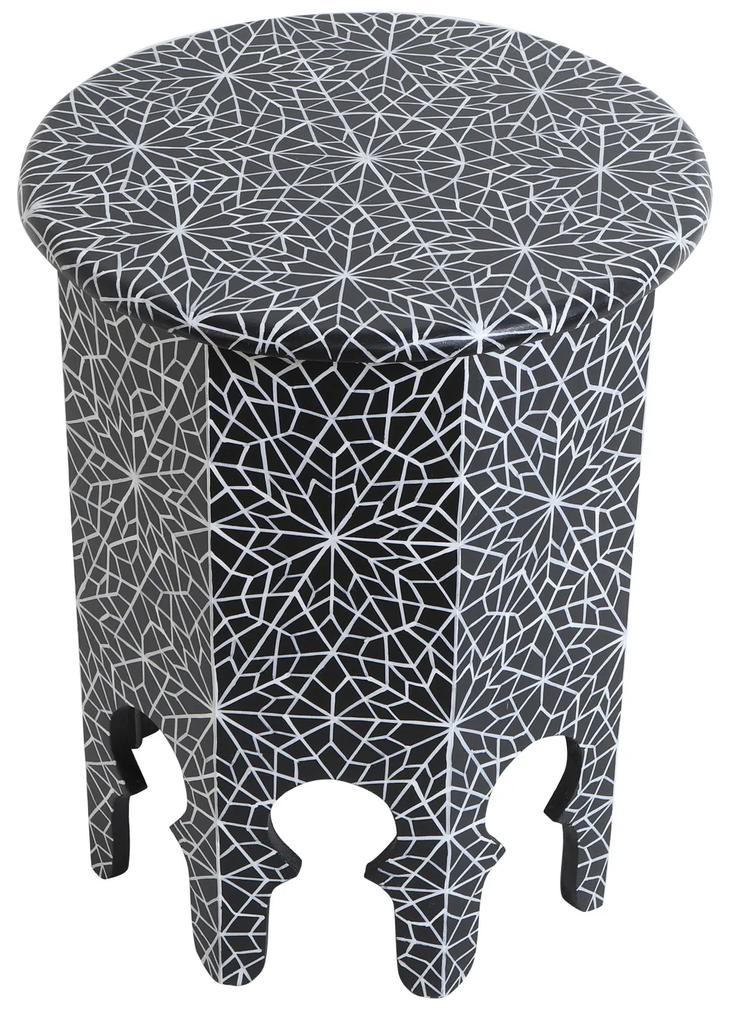 Orientální dřevěný stolek Suleika